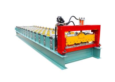 China Industrial Sheet Metal Roll Forming Machines PLC Control System Size 9.6*1.2*1.5m for sale