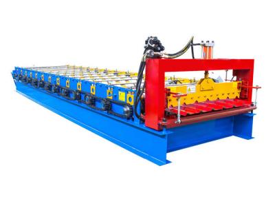 China Hydraulic cutter steel roofing sheet metal roll forming machine high efficiency for sale