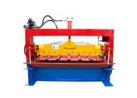 China Hydraulic cutter steel roofing sheet metal roll forming machine high efficiency for sale