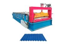China 7.5m*1.5m*1.2m Steel Roof Wall Speed Corrugated Sheet Roll Forming Machine For Aluminum for sale