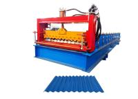 China 7.5m*1.5m*1.2m Steel Roof Wall Speed Corrugated Sheet Roll Forming Machine For Aluminum for sale