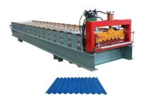 China Weight 3.5 Tons Corrugated Sheet Roll Forming Machine Raw Material Thickness 0.3-0.8 MM for sale