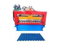 China PLC Program Corrugated Roof Sheet Making Machine Automatic Producing With Hand Touch Screen for sale