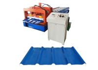 China Light Weight Glazed Tile Roll Forming Machine Side Wall Thickness 16mm Roofing Height 25mm for sale