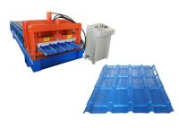 China Light Weight Glazed Tile Roll Forming Machine Side Wall Thickness 16mm Roofing Height 25mm for sale
