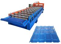 China Metal Roof Glazed Tile Roll Forming Machine Speed 3-5 M/Min With Frequency Converter for sale