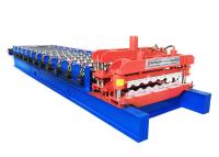 China Automatic Glazed Tile Making Machine , Corrugated Wall Panel Roll Forming Machine for sale