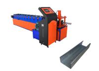 China C shape stud 0.5-1mm light steel keel roll forming machine with chain drive system for sale