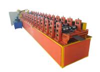 China M Type Frame Steel Profile Roll Forming Machine , Iron Sheet Making Machine Orange Color for sale