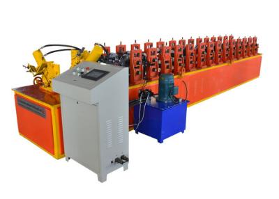 China M Type Frame Steel Profile Roll Forming Machine , Iron Sheet Making Machine Orange Color for sale