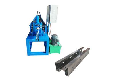 China Light steel keel metal furring keel channel house structure roll forming machine with punching hole for sale