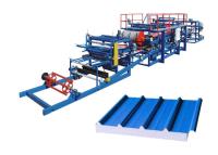 China Metal Sheet EPS Sandwich Wall Panel Machine Polystyrene Density 8-20 Kg/M3 for sale