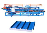 China Fireproof Roofing Sandwich Panel Production Line Raw Material Width 1000 / 1200mm for sale