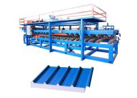 China Fireproof Roofing Sandwich Panel Production Line Raw Material Width 1000 / 1200mm for sale