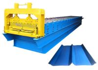 China Aluminum Profile Standing Seam Metal Roof Roll Former Joint Hidden Type Without Screw for sale
