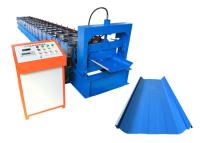China Coil Width 600mm Standing Seam Metal Roof Machine Colored Glaze Steel Tile Type for sale