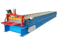 China Self Locked Strip Standing Seam Machine , Roof Panel Roll Forming Machine 20 Rows Roller for sale