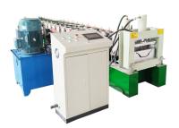 China Length Adjustable Gutter Roll Forming Machine for sale