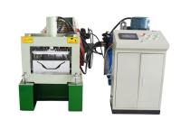 China Hydraulic Rain Gutter Roll Forming Machine / Round Downspout Machine Input Width 300mm for sale