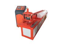 China Galvanized Iron Shutter Door Roll Forming Machine , Orange Color Door Frame Making Machine for sale