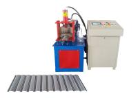 China Color Steel Rolling Shutter Profile Machine , Mould Cutting Door Panel Roll Forming Machine for sale