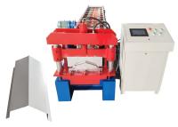 China Computer Control Ridge Cap Roll Forming Machine 15 Forming Steps With Hydraulic Cutter for sale