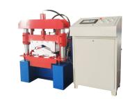 China Customized Color Ridge Cap Roll Forming Machine Thickness 0.3-0.7mm Decoiler Width 500mm for sale