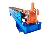 China Hydraulic Cutter Ridge Cap Roll Forming Machine For Hard Chrome Plating Rollers Roofing for sale