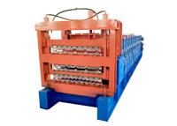 China Three Layer Steel Sheet Making Machine , Touch Screen Roof Sheet Forming Machine for sale