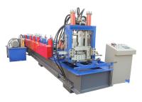 China Hydraulic Drive Automatic Roll Forming Machine , C Purlin Machine Shaft Diameter 80mm for sale