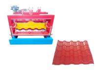 China Antique Roof Glazed Tile Roll Forming Machine 45# Steel Material Dimension 7.5*0.8*1.5m for sale