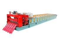 China Color Steel Coil Metal Sheet Roof Roll Forming Machine Effective Width 1100mm for sale