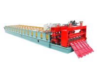 China Color Steel Coil Metal Sheet Roof Roll Forming Machine Effective Width 1100mm for sale