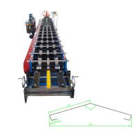 China PPGI PPGL Color Steel Galvanized Ridge Capping Roll Forming Machine Hydraulic Cutting for sale