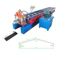 China Full Automatic Roll Forming Machine , Galvanized Sheet Ridge Cap Machine Total Power 8kw for sale