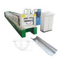 China Aluminum Rain Water Steel Downpipe Gutter Roll Forming Machine K Style for sale