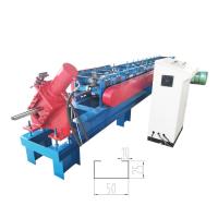 China Customized c shape purlin steel profile cold roll forming machine with perforations production line for sale