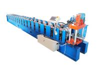 China Galvanized Steel Metal 50hz Door Frame Roll Forming Machine With Cr12 Cutting Blade for sale