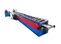 China Galvanized Steel Metal 50hz Door Frame Roll Forming Machine With Cr12 Cutting Blade for sale