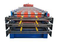 China Triple Layer Steel Roofing Sheet Roll Forming Machine 8-12m/Min Working Speed for sale