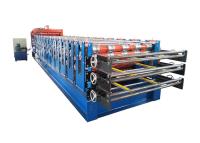China 4 KW Power Roofing Sheet Roll Forming Machine For Three Roofing Sheet for sale