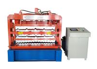 China 4 KW Power Roofing Sheet Roll Forming Machine For Three Roofing Sheet for sale