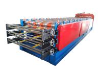 China 4 KW Power Roofing Sheet Roll Forming Machine For Three Roofing Sheet for sale