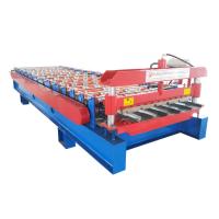 China Colored Galvanized Steel Sheet Sheet Metal Roll Forming Machines With Servo Motor Drive Motor And IBR Machine With Curving for sale