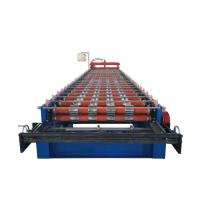 China Trapezoidal PPGL Metal Roofing Sheet Roll Forming Machine With 22 Rollers for sale