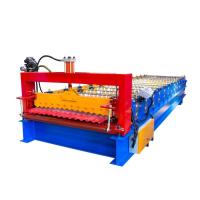 China Single Layer Corrugated Roll Forming Machine , Corrugated Steel Panel Roll Forming Machine for sale