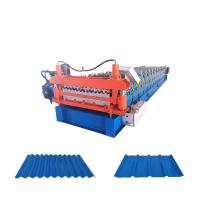 China Double Layer Trapzoidal Sheet Metal Roll Forming Machines Corrugated Making for sale