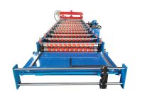 China Popular Corrugated Steel Roofing Sheet Roll Forming Machine For Wall And Roof Of House for sale
