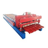 China Color Steel Plate PPGL 5m/Min Glazed Tile Forming Machine for sale