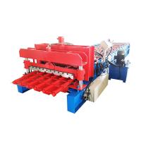 China Color Steel Plate PPGL 5m/Min Glazed Tile Forming Machine for sale